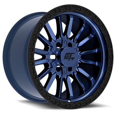 CHAMBER 18x12 5x127/5x139.7 -44 Black Ring / Midnight Blue Centre
